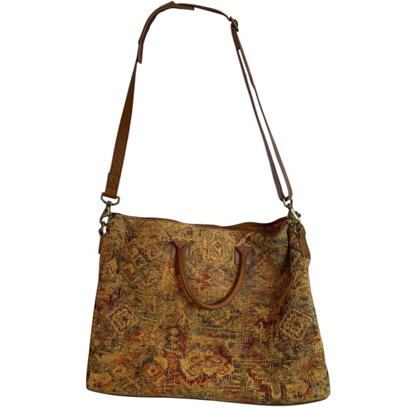J. Jill | Bags | Vintage J Jill Tapestry Carpet Overnight Cargo Travel ...